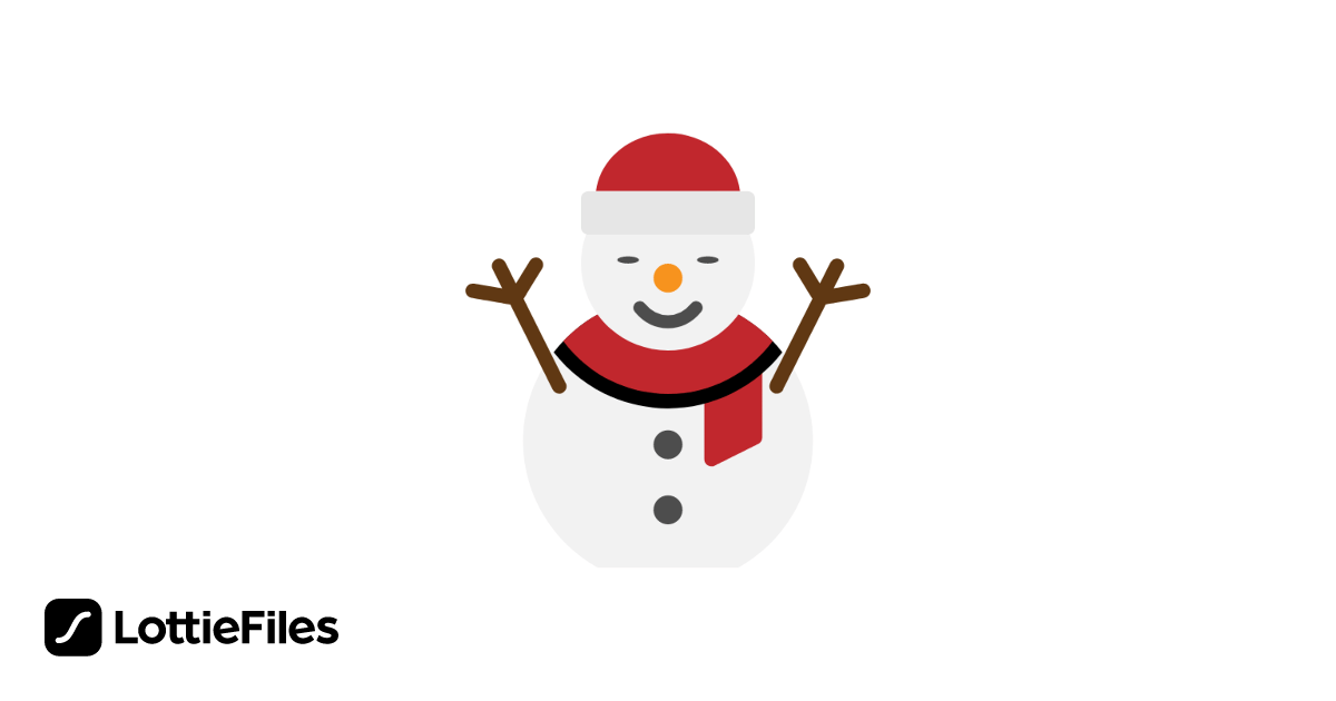 Free Snowman Animation by Manop | LottieFiles