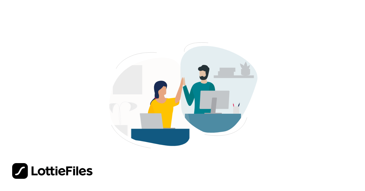 Free high five Animation by Alibaba Groznaya | LottieFiles