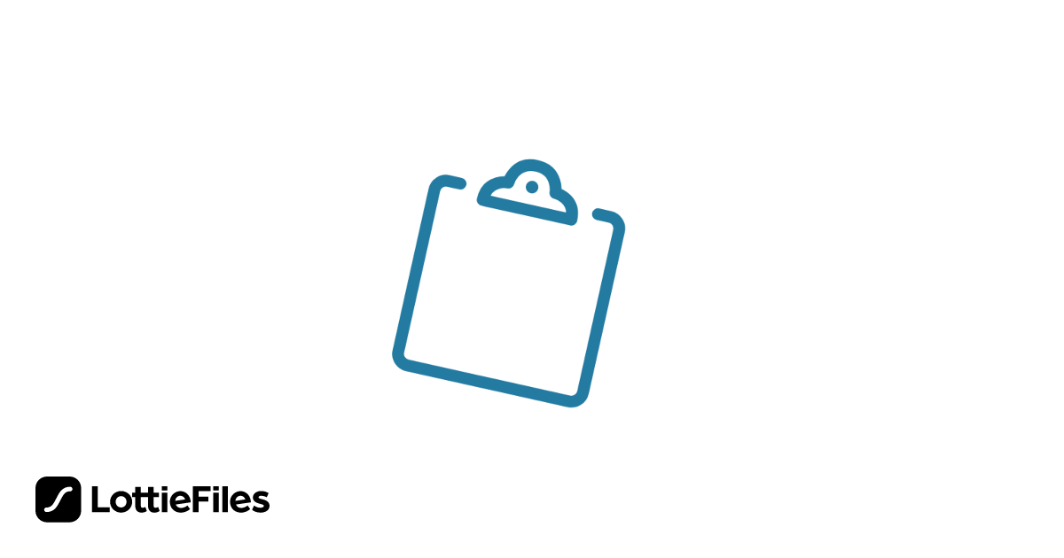 Free Clipboard Animation by Gabriel Duarte | LottieFiles