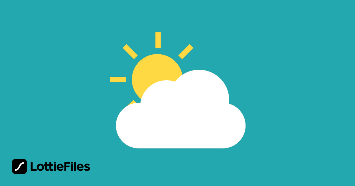 Free Sun & Cloud Animation by Rahul Phogat | LottieFiles