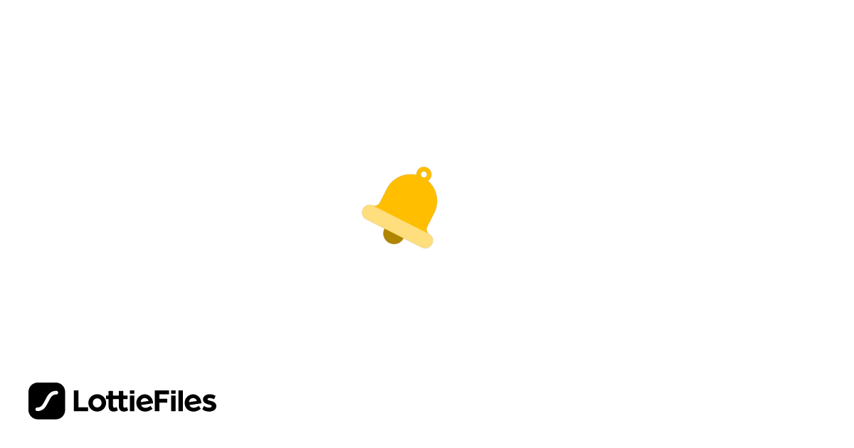 Free Bell Animation by Shreya Solanki | LottieFiles