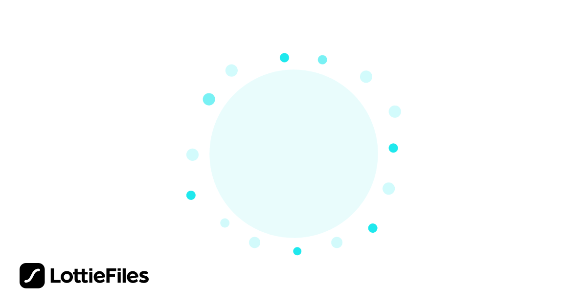 Free blue dots moving round Animation by Natalis Nihilus | LottieFiles