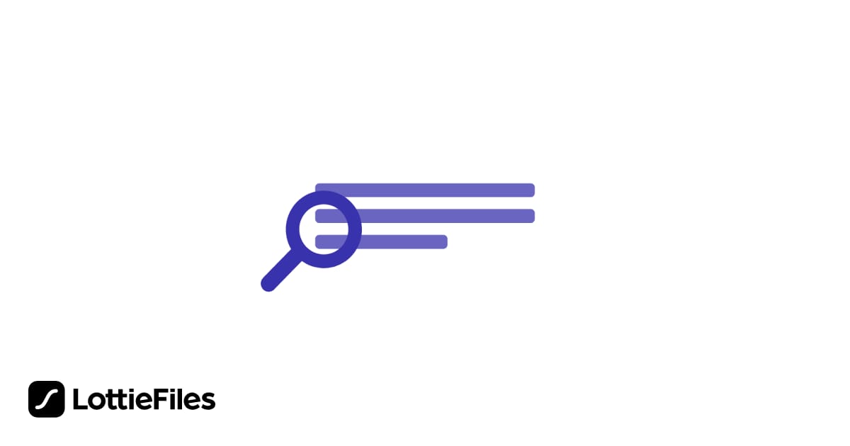Free Search & Scan Text Animation by AsyncByte | LottieFiles