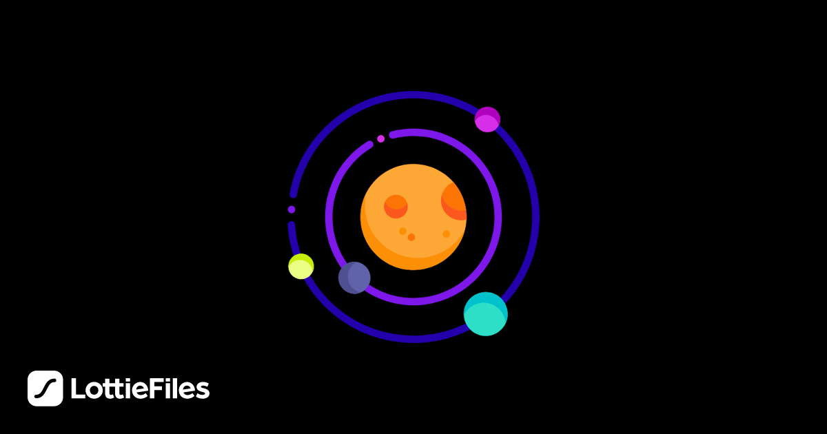 Animation gratuite Galaxy Orbit Animation par Paul Balfour | LottieFichiers