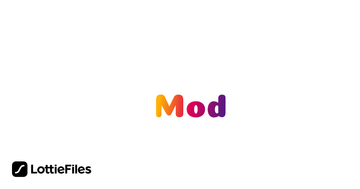 Free MOD Badge Animation by YASH THAKUR | LottieFiles