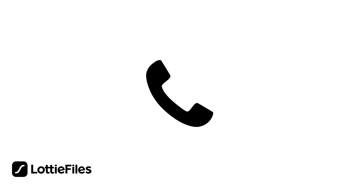 Free Phone ringing Animation by LottieFiles | LottieFiles