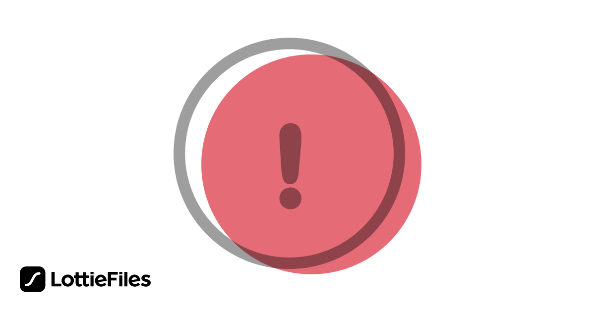 Free Exclamation Animation by Ali Raza | LottieFiles