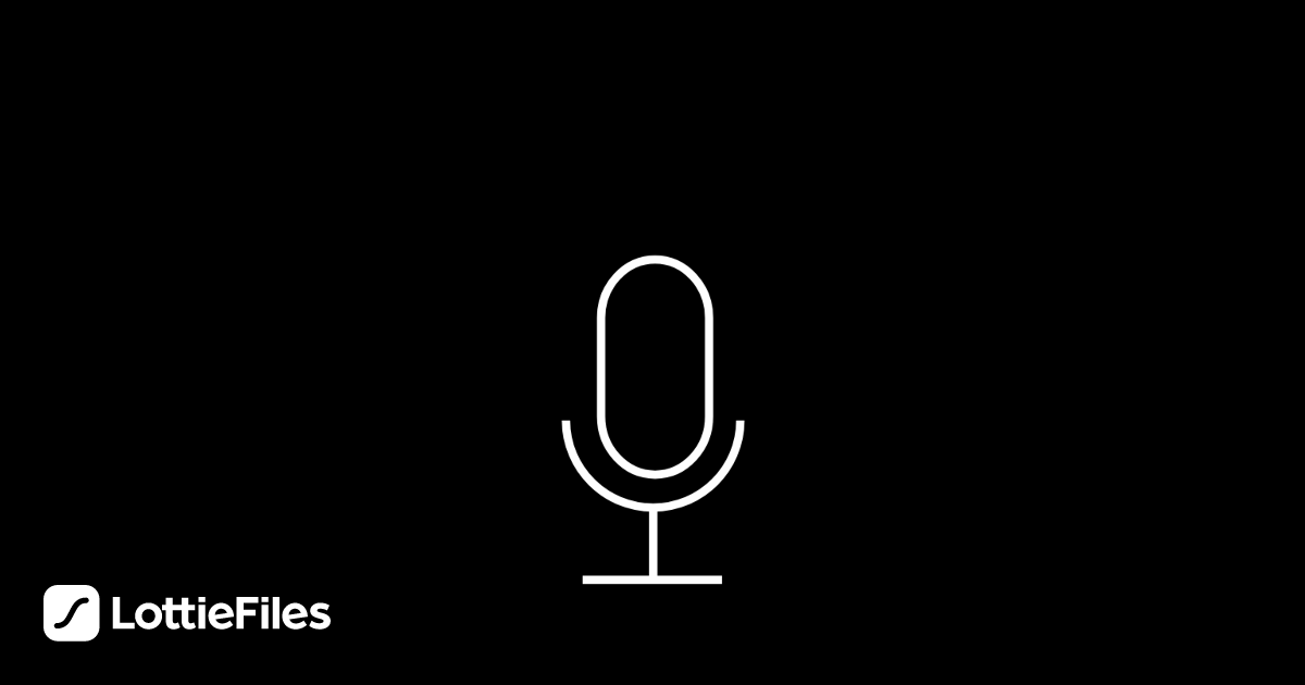 Free Mic-animation Animation by Mohit Saini | LottieFiles