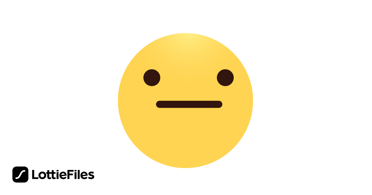 Free Emoji 29 - Poker Face Animation by Bùi Vịnh | LottieFiles