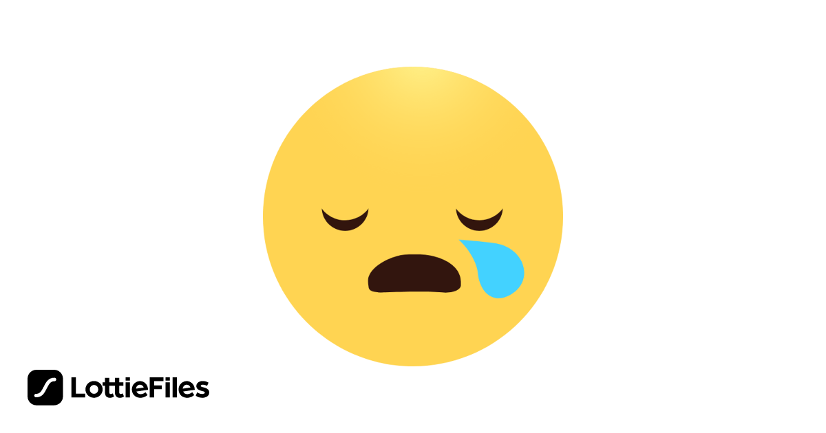 Free Emoji 26 - Cry Animation by Bùi Vịnh | LottieFiles