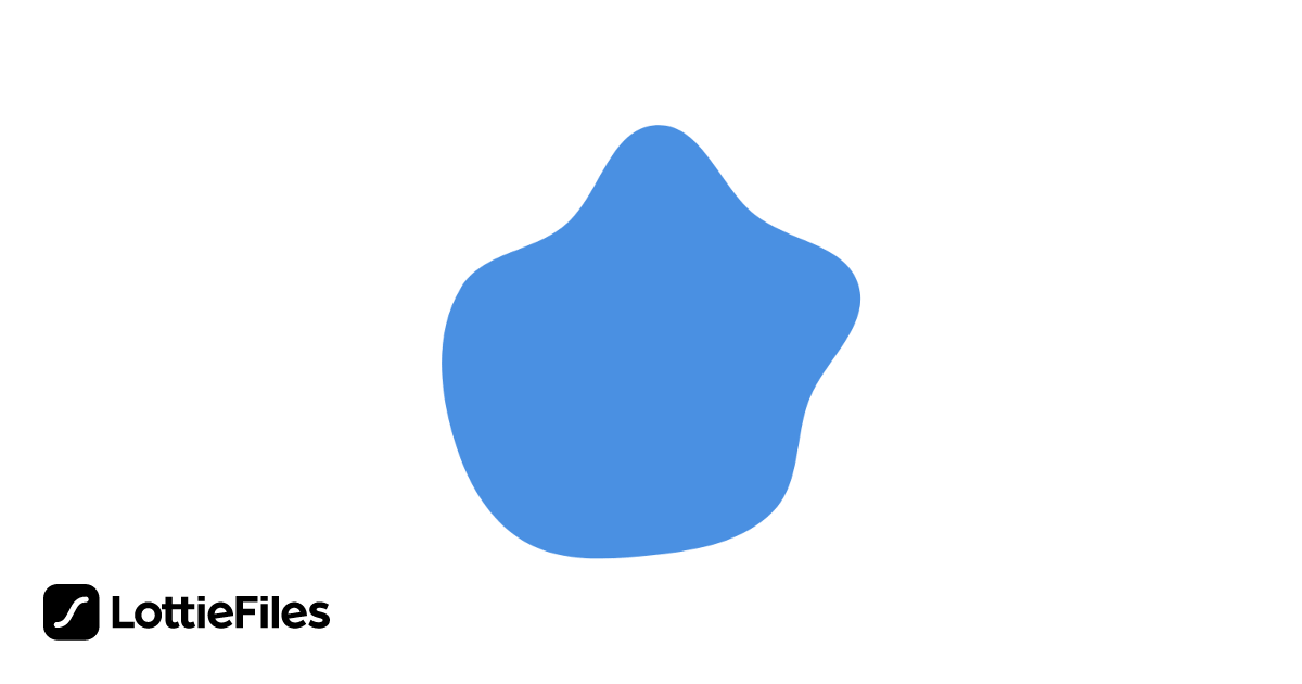 Free Blue Blob Animation by Mark Smalley | LottieFiles