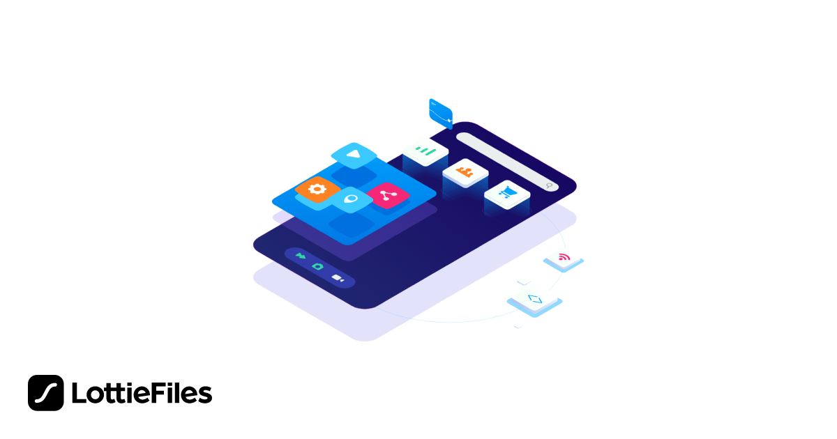 Free Isometric animation for UI/UX design landing page. Animation by ...