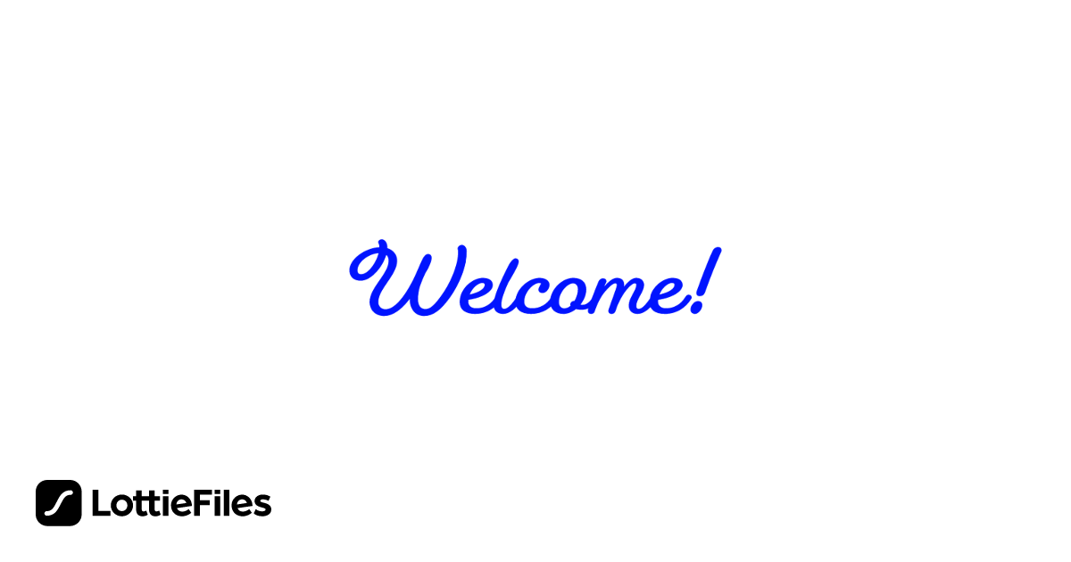 Free welcome small Animation by MelOLLIERIC | LottieFiles