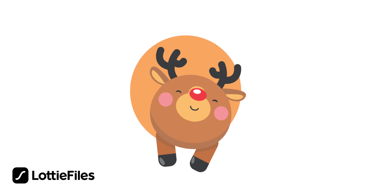 Free Cute reindeer Animation by Carol Poon | LottieFiles