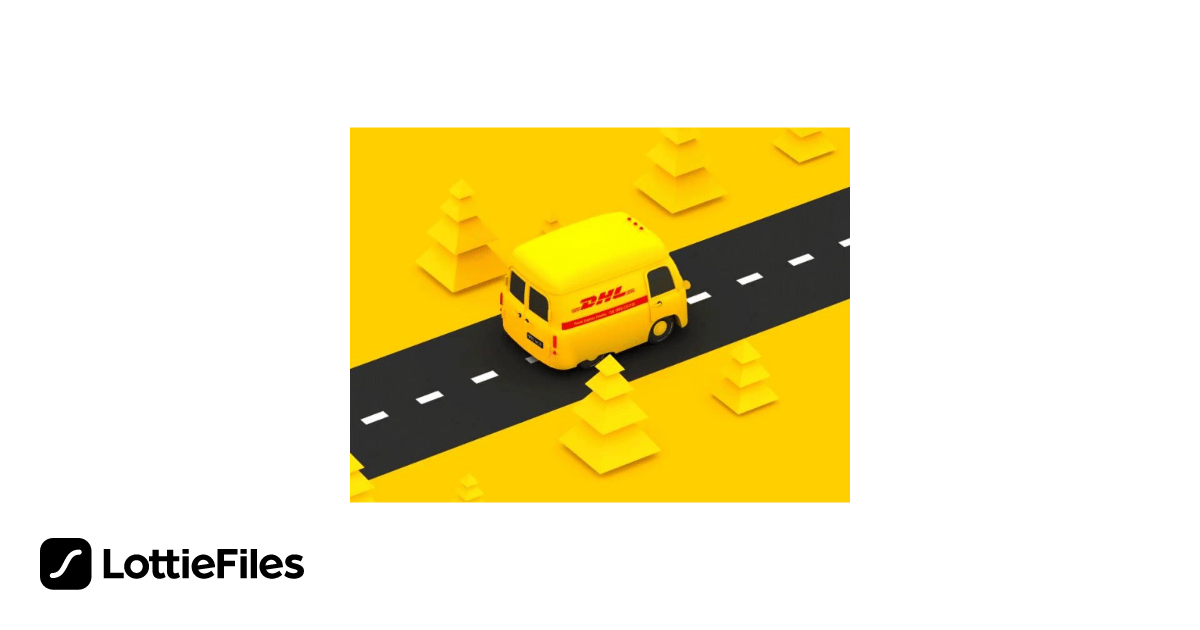 Free 3D DHL Animation by Nimra Nimra | LottieFiles
