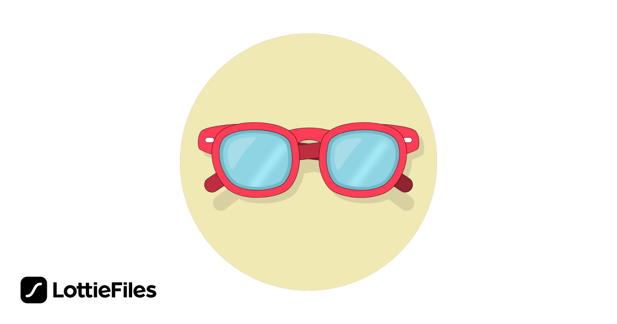 Free Glasses Animation by GARIMA JOSHI | LottieFiles