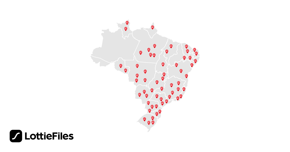 Free Mapa Brasil V4 Animation by Lenon Freire | LottieFiles