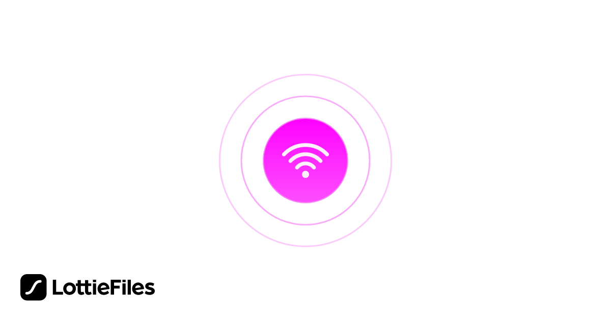 Free Wifi Icon Animation by Tamer Jarrar | LottieFiles