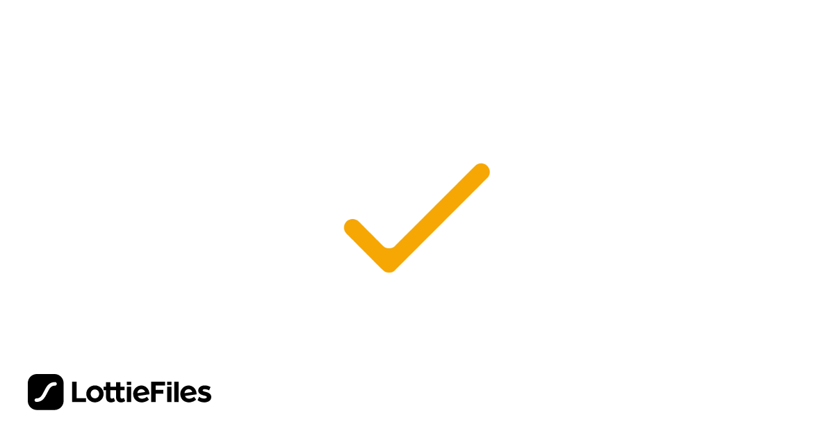 Free yellow check mark Animation by Smrity Ray | LottieFiles