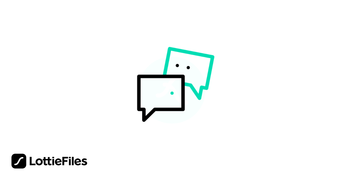 Free Chat icon Lottie JSON animation Animation by Tinymotion | LottieFiles