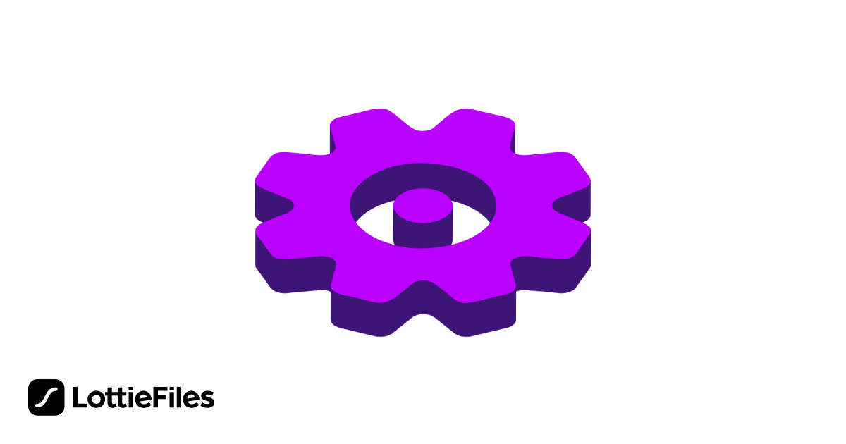 Free Gear 3D Animation by Mikhail Voloshin | LottieFiles