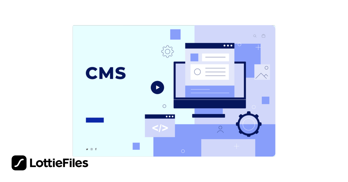 Free CMS landing page Animation by Priyanshu Rijhwani | LottieFiles