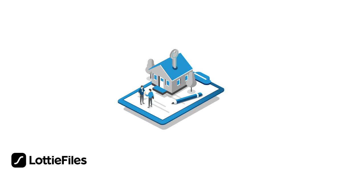 Free Light Blue house Animation by Hatem Sweileh | LottieFiles