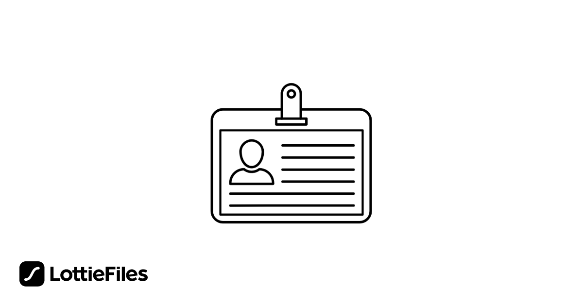 Free ID card. Animation by Boltbite | LottieFiles