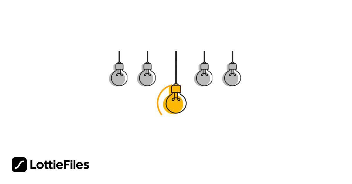 Free Lighting Bulb amid Fused Animation by Prabhakar Singh | LottieFiles