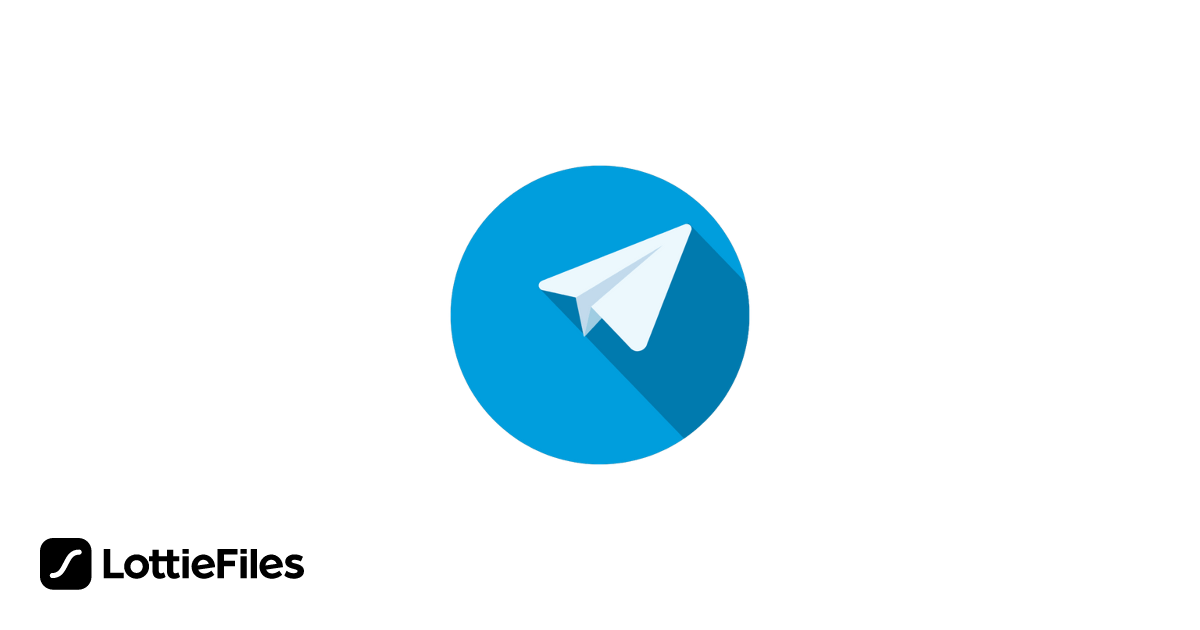 Free Telegram logo Animation by Didar Aizharyk | LottieFiles