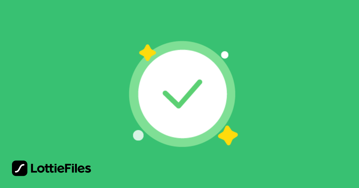 Free Success Check with Star Animation by Galang Dayu Nugraha | LottieFiles