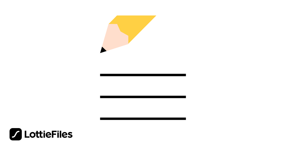 Free Pencil Drawing Lines Animation by Nirmala Ayu | LottieFiles