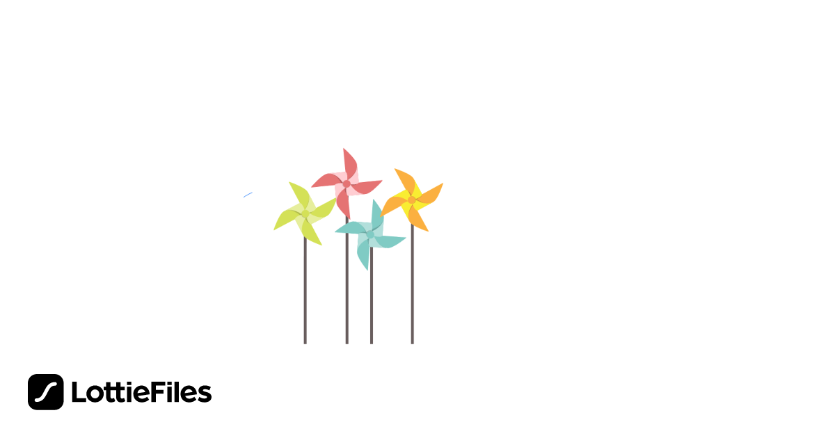 Free Spinning Paper fan from wind | Thanks page animation Animation by ...