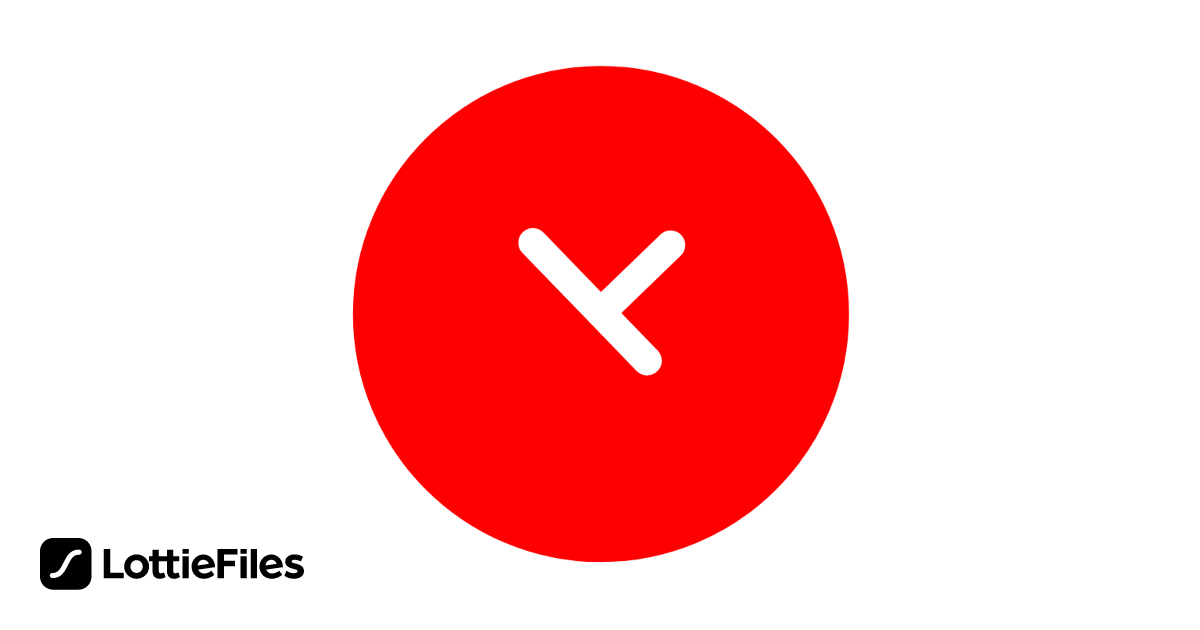 Free Cancel animation red Animation by SACHINRAMANE | LottieFiles
