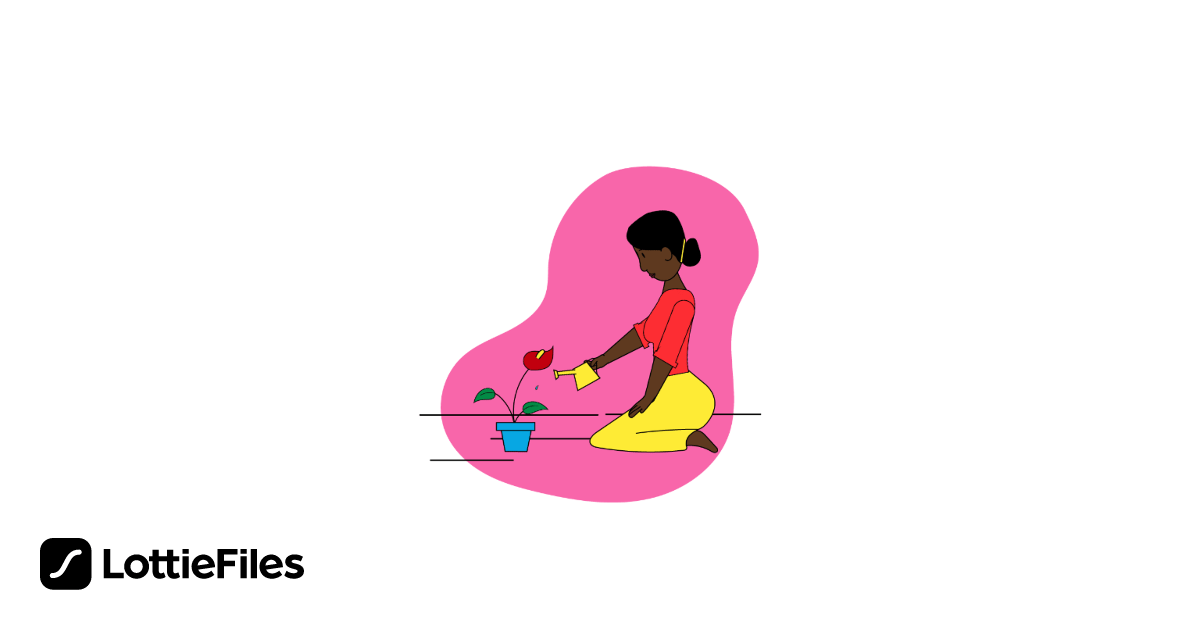 Free Watering flowers Animation by Sant Rojas | LottieFiles