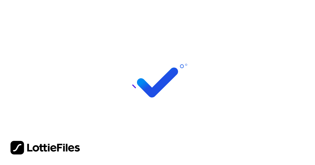 Free Checkmark Animation by Daniel Bogdanov | LottieFiles