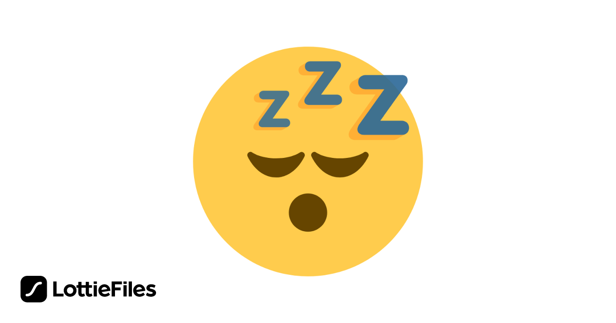 Free Snooze Emoji Animation by Marion Gwerder | LottieFiles