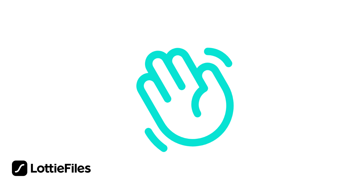 Free Hand Waving Icon Animation Animation by Shubham Bhamare | LottieFiles