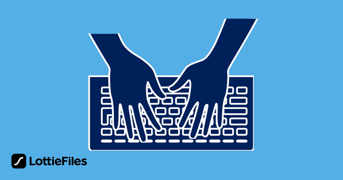 Free Hands Typing Icon Animation by Lucie Mammone | LottieFiles