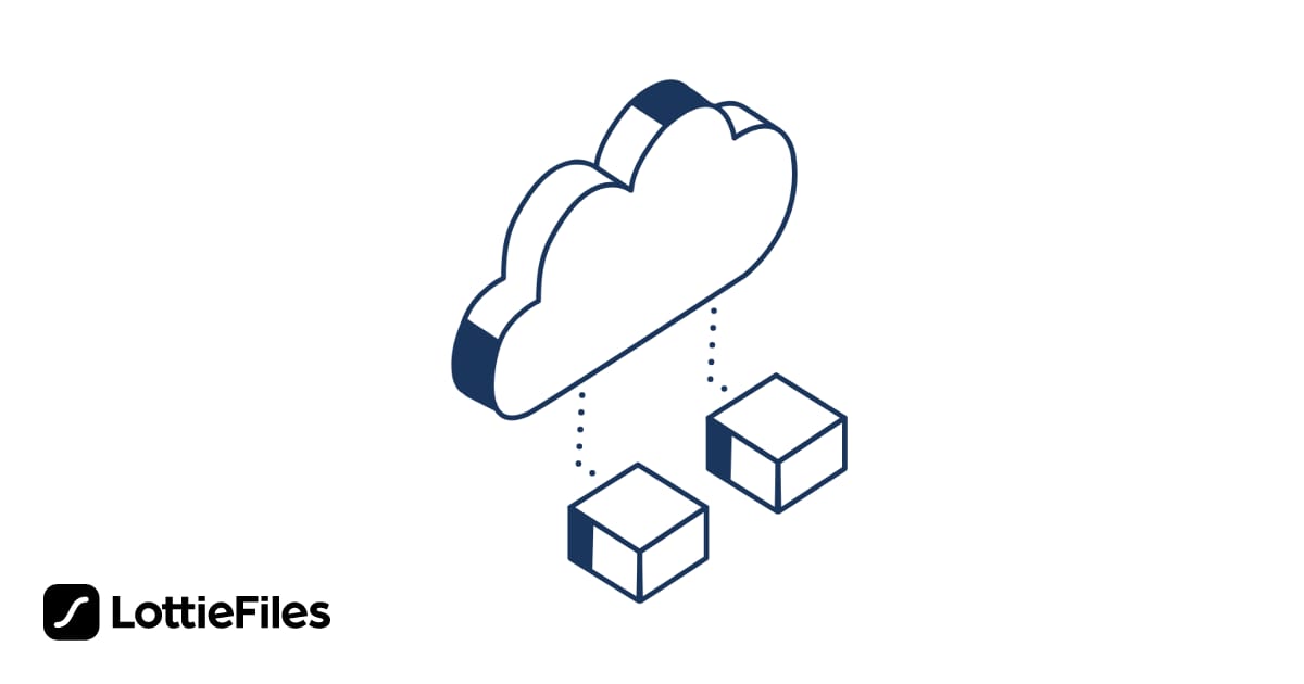 Free Cloud Networking Data Storing Icon Animation by Haider Irshad ...