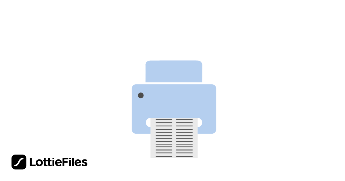 Free Printing Animation by Billal Hossain | LottieFiles