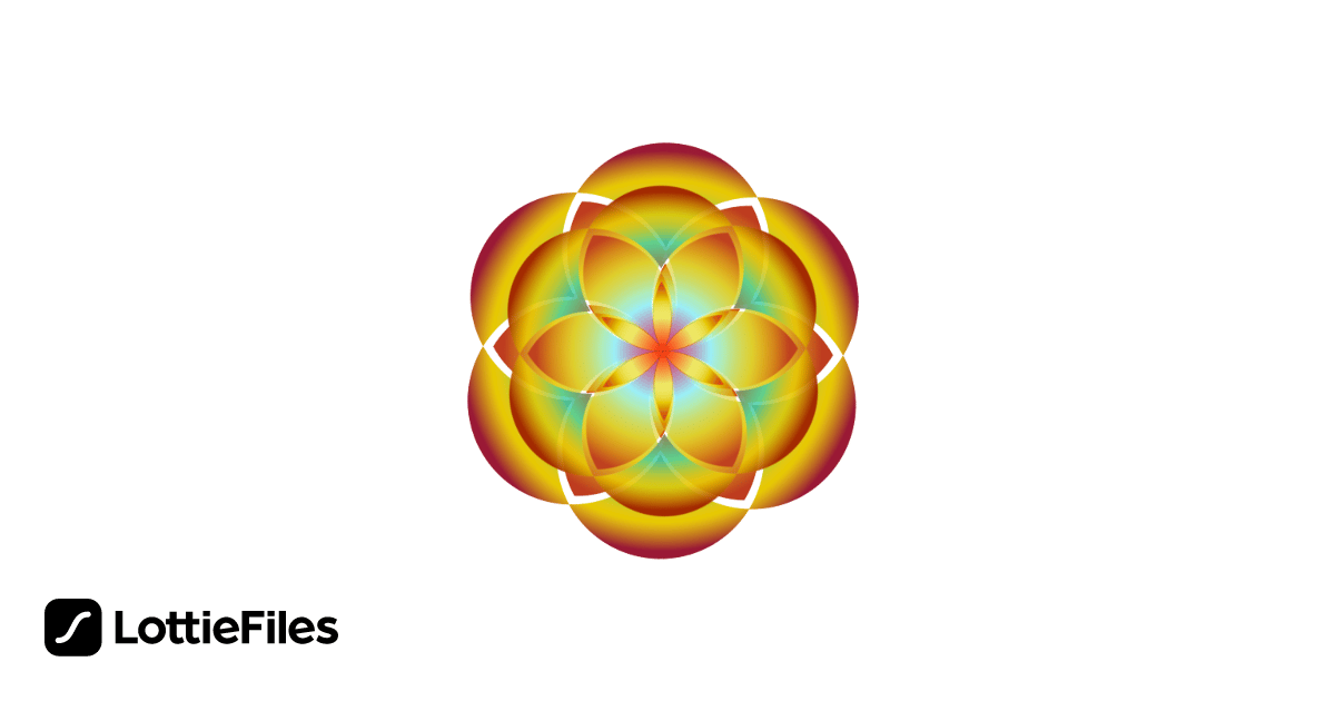 Free Spinning Flower Animation by Matthew Spach | LottieFiles