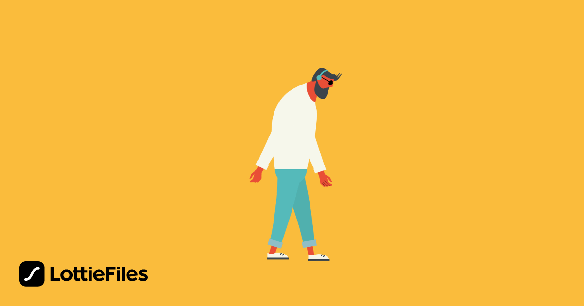 Free Human walking Animation by Геннадий Шишкин | LottieFiles