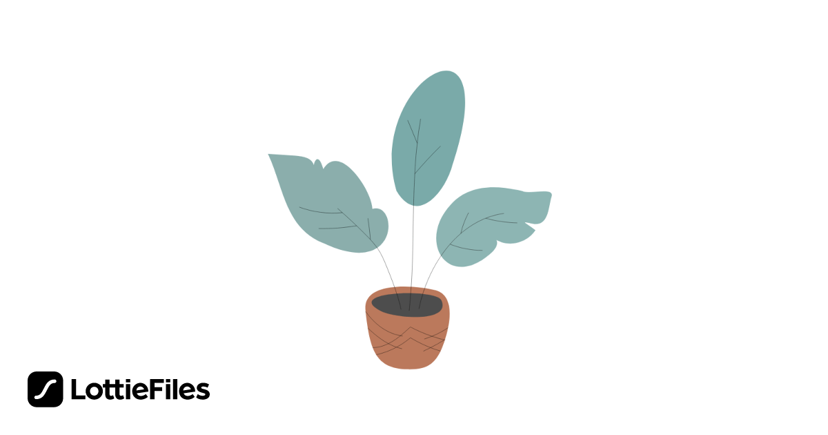Free Animated plant in a pot Animation by Farfique | LottieFiles