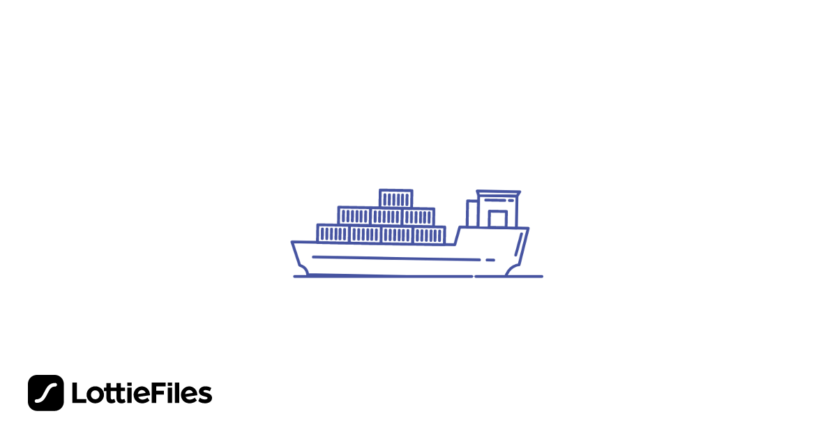 Free Container_Ship Animation by Aexr Graphics | LottieFiles