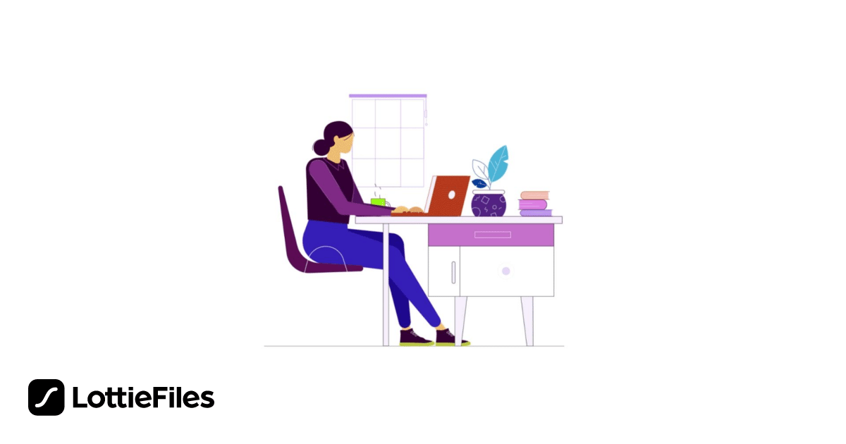 Free office work Animation by Aniee | LottieFiles