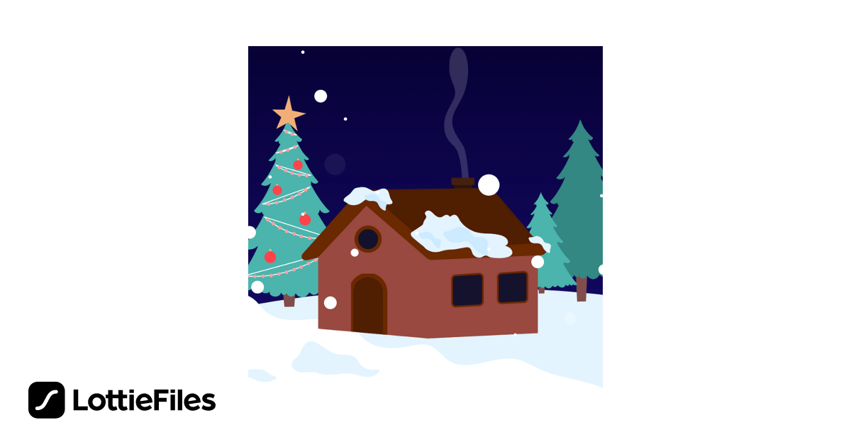 Free Snowy Night Animation by beg design | LottieFiles