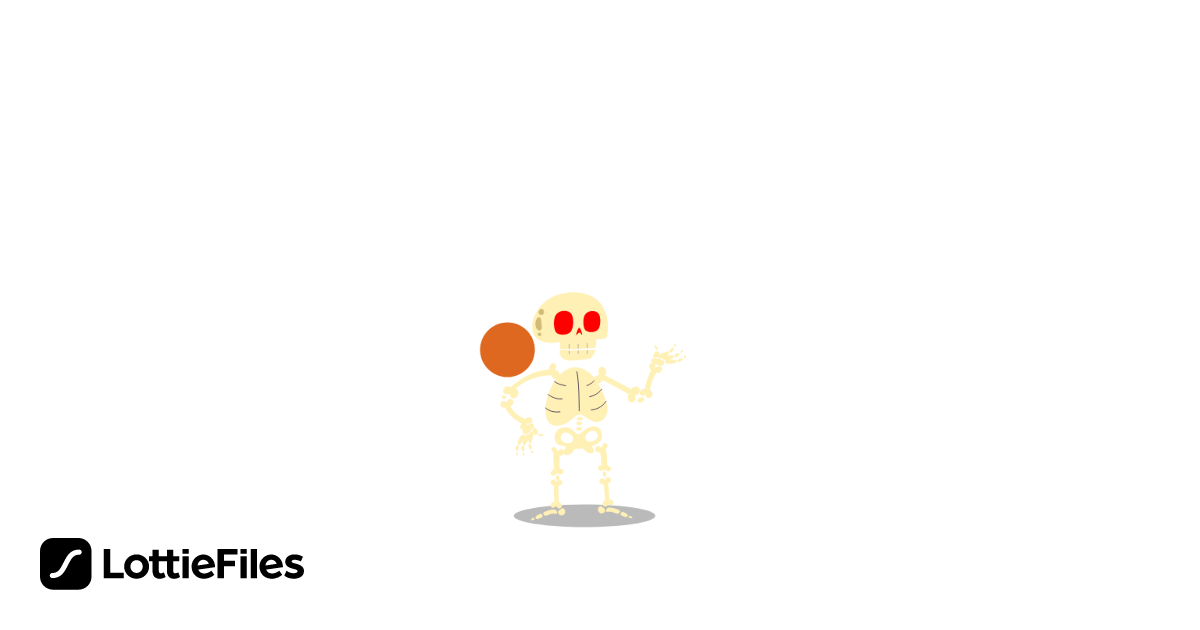Free Laughing Skeleton Animation by Ahmed Butt | LottieFiles