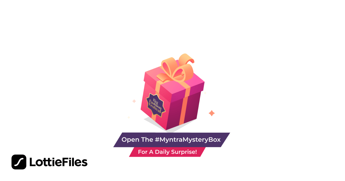 Myntra Mystery Box by Bhavesh Lohar - LottieFiles