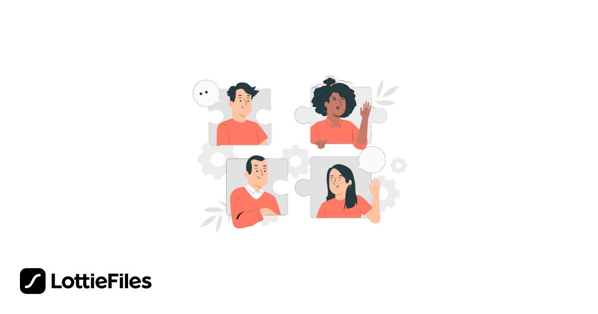 Free Team members meetup Animation by Ridwan Ridun | LottieFiles